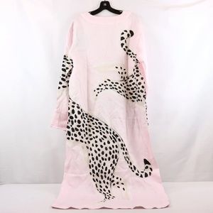 Yukio | Kaftans | Yukio Linen V Neck Cheetah Animal Print Printed ...